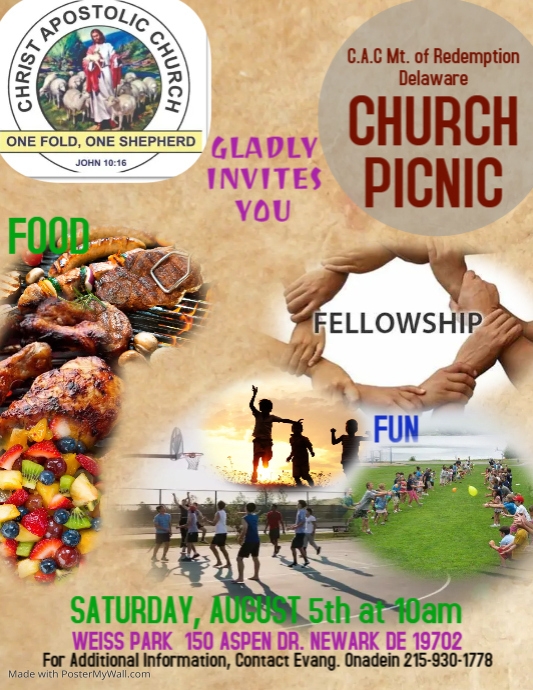 Church Picnic Flyer Template | PosterMyWall