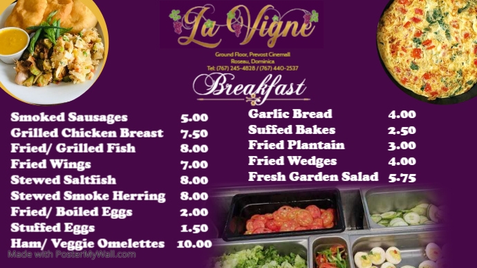 Copy of food menu | PosterMyWall