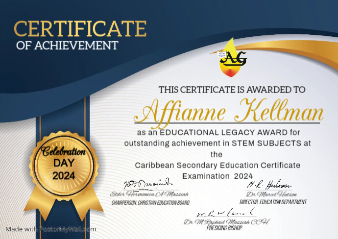 Celebration Day - certificate 2023 | PosterMyWall