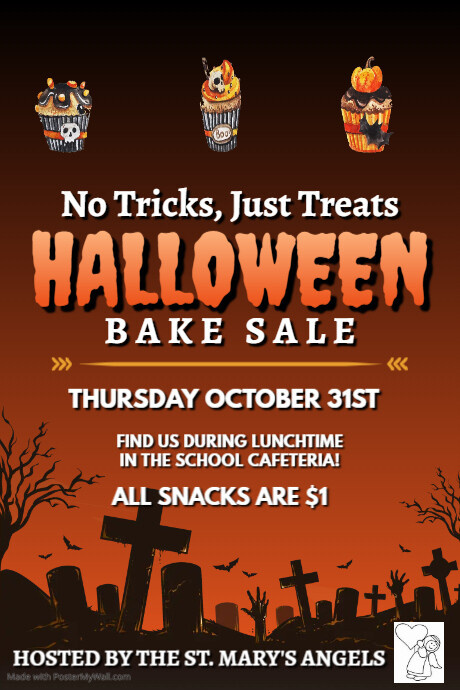 Copy of Template halloween bake sale | PosterMyWall