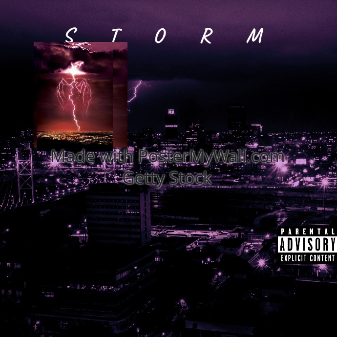 Copy of Copy of City Storm Clouds Night Dark Mixtape CD Cover ...