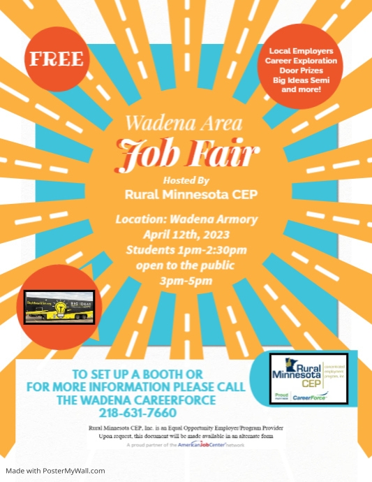 Summer Job Fair Poster Template | PosterMyWall