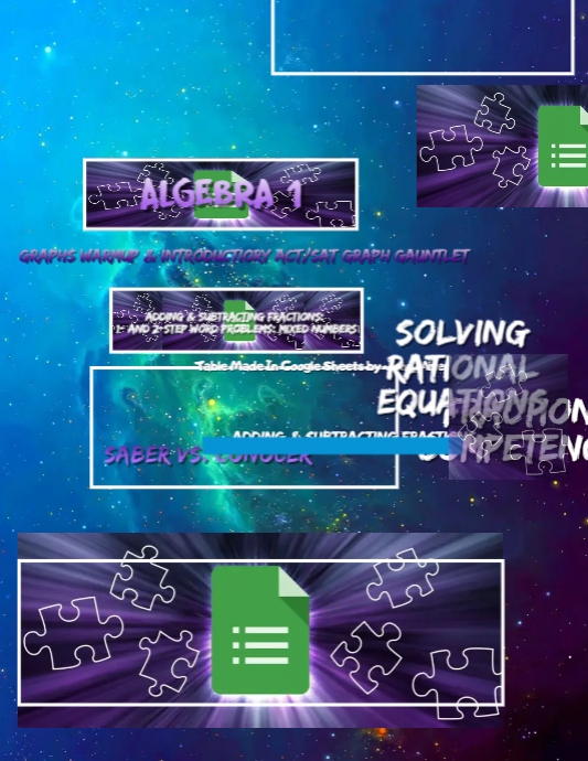 Copy of 3rd Grade Math Headers | PosterMyWall