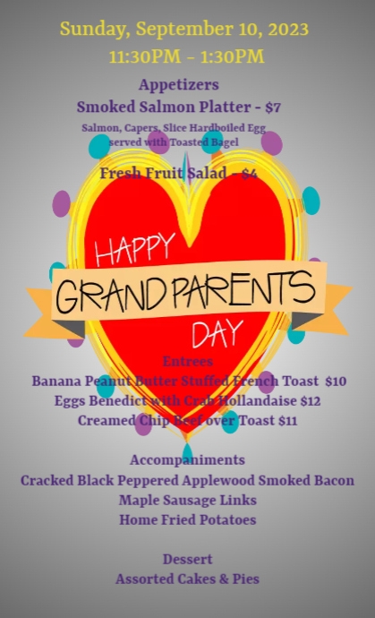 happy grandparents day (1) | PosterMyWall