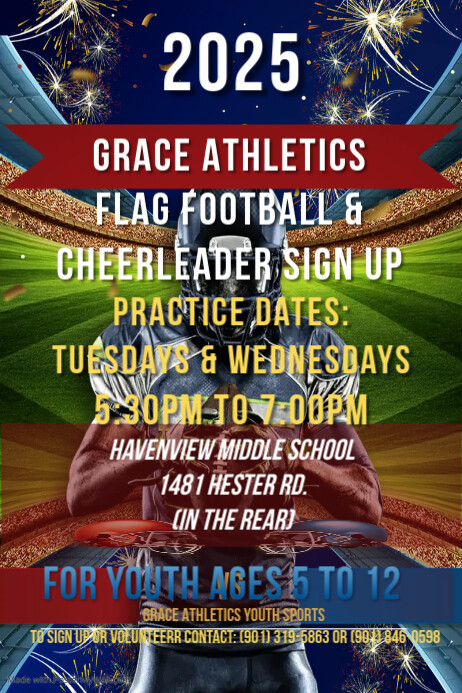 2022 Football Sign up | PosterMyWall