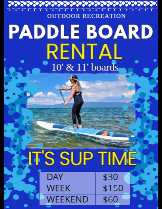 Copy of Paddleboards - Portrait | PosterMyWall