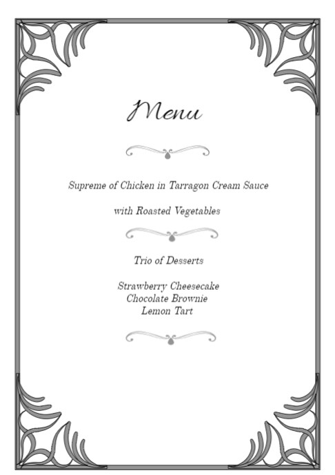 Copy of Copy of Sunday Sample Menu (1) | PosterMyWall