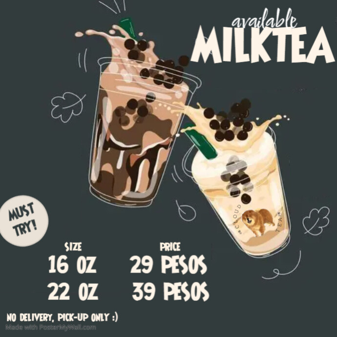 Special Boba Tea Ads | PosterMyWall