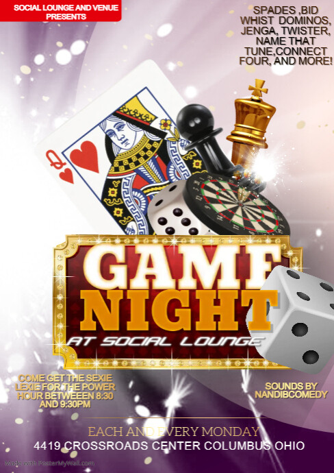 Copy of game night | PosterMyWall