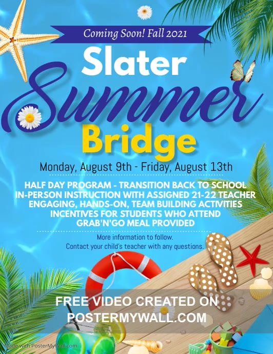 Summer Bridge flyer 2021 | PosterMyWall