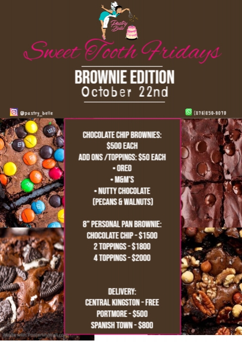 Copy of Bakery Brownie ad Flyer Template | PosterMyWall