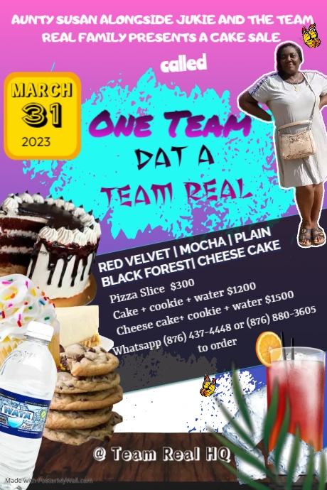 Cake Sale Temp By Nessa Designs | PosterMyWall