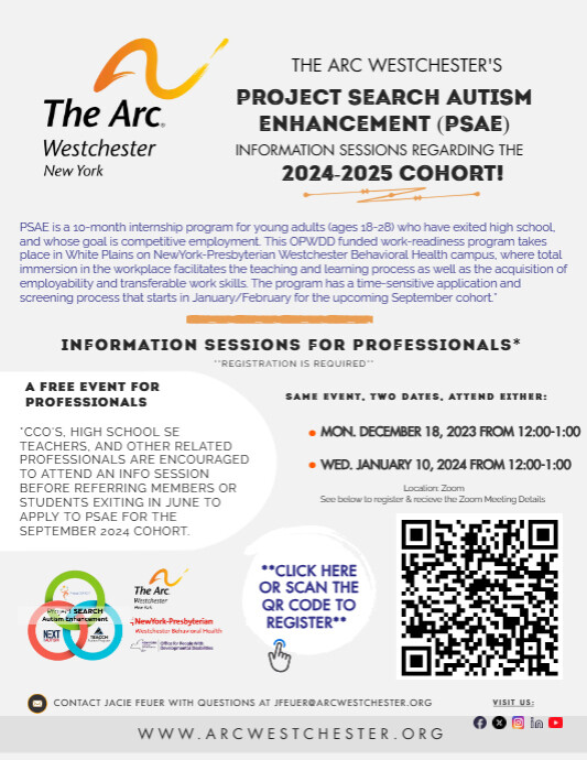 Copy of PROFESSIONAL INFO SESSION FLYER (2024-2025) | PosterMyWall