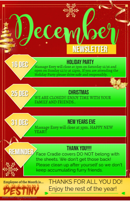 Copy of December, Event Calendar | PosterMyWall