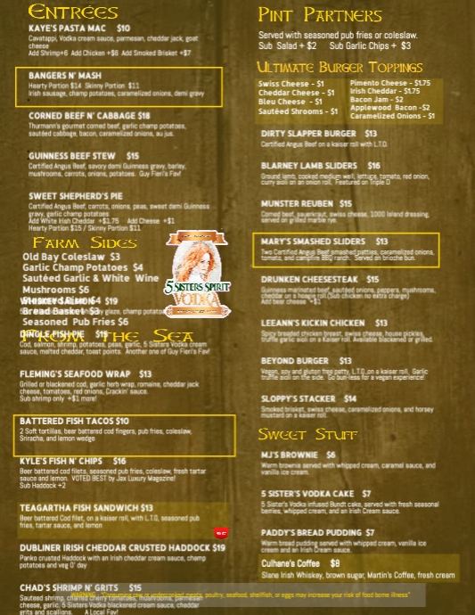 1st round menu | PosterMyWall