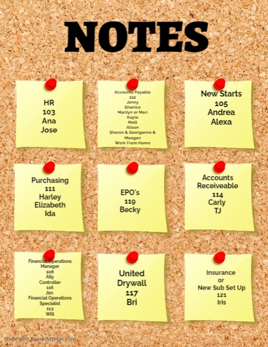 Copy of NOTES | PosterMyWall
