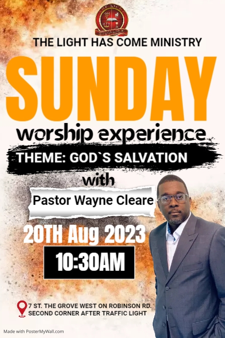 Sunday service | PosterMyWall