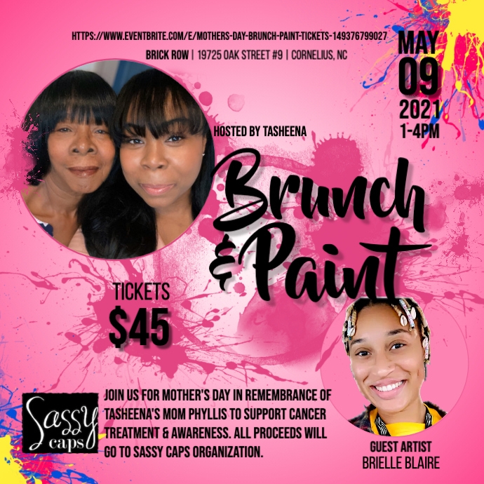 Copy of Tasheena Brunch and Paint | PosterMyWall