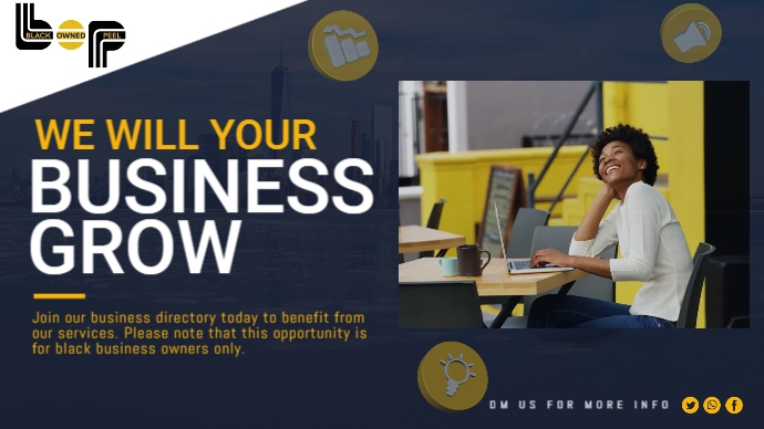 Copy of business twitter post template | PosterMyWall
