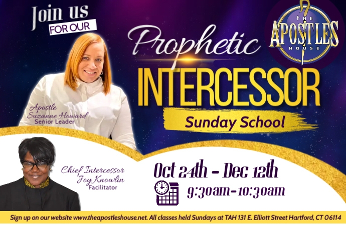 Copy of Prophetic Intercessor Sunday School - TAH | PosterMyWall