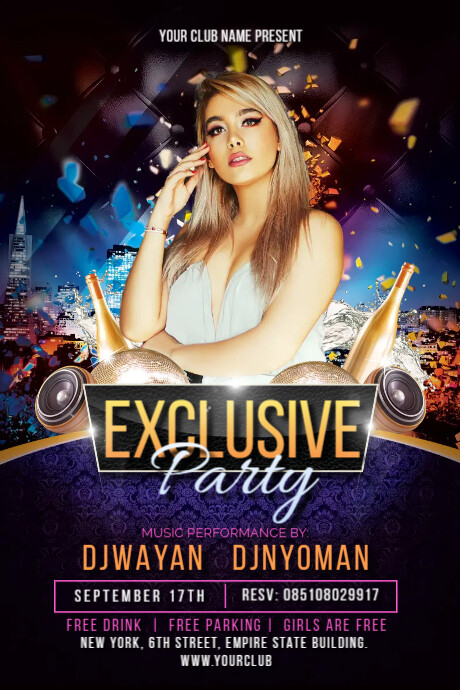Exclusive Party Flyer / Poster Template | PosterMyWall