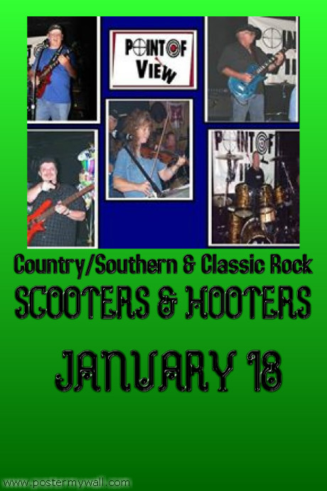 Scooters & Hooters | PosterMyWall