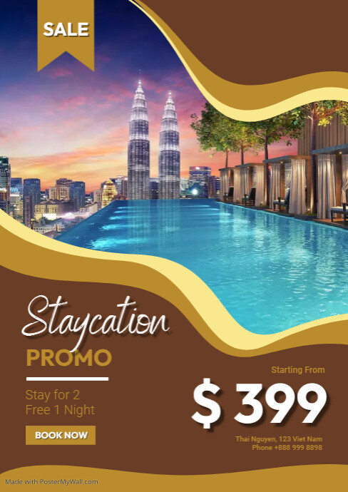 Copy of Staycation Travel Promo Poster | PosterMyWall