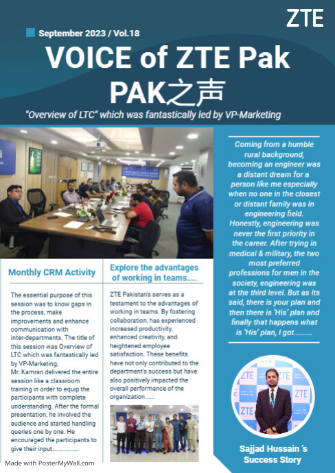Copy of VOICE of ZTE Pak, Sep-2023 | PosterMyWall