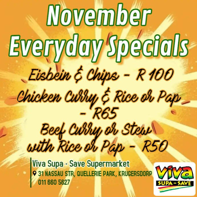 November Everyday Special - Supersave | PosterMyWall