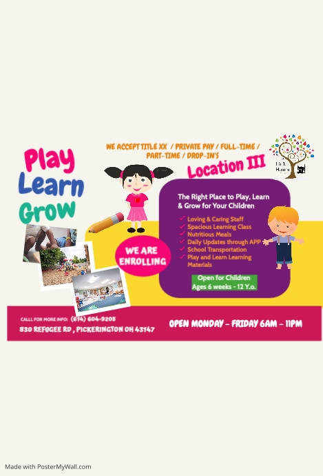 Daycare Center Postcard 6 x 4 | PosterMyWall