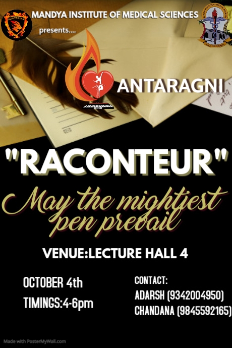 Copy of Copy of poem club flyer design template | PosterMyWall