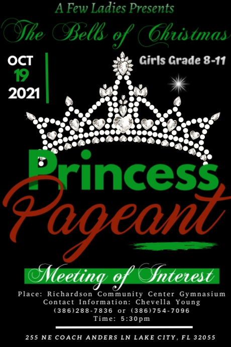 Copy of Beauty Pageant Poster | PosterMyWall