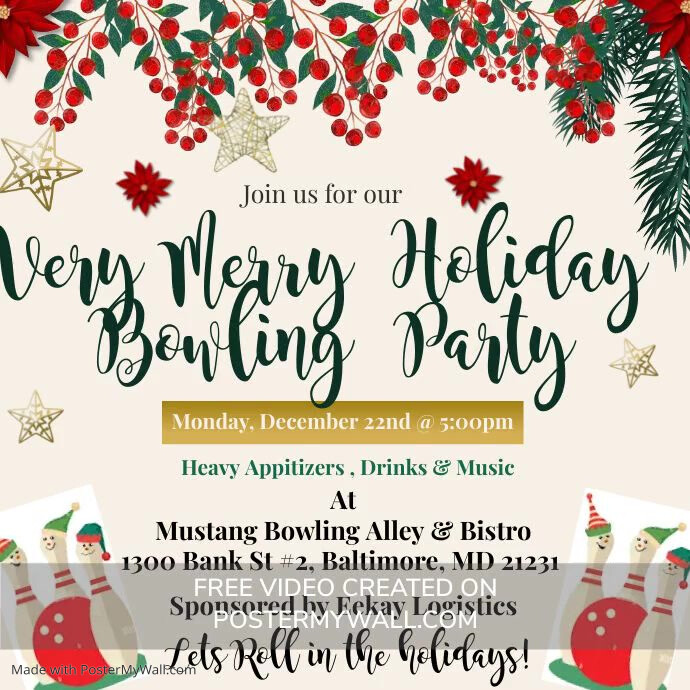 Animated Christmas Party Invitation (1) | PosterMyWall