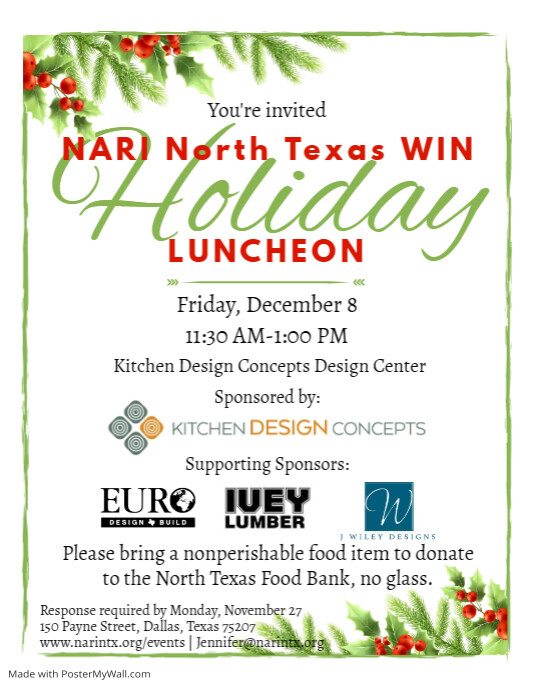 WIN Holiday Luncheon Invitation 2022 (1) | PosterMyWall