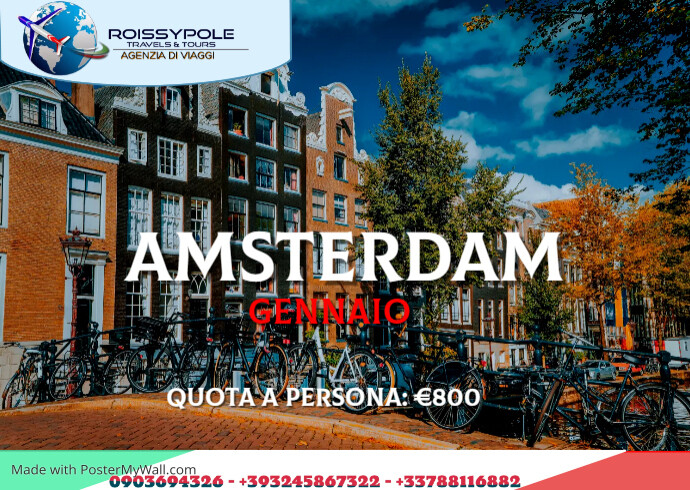 Amsterdam Postcard | PosterMyWall