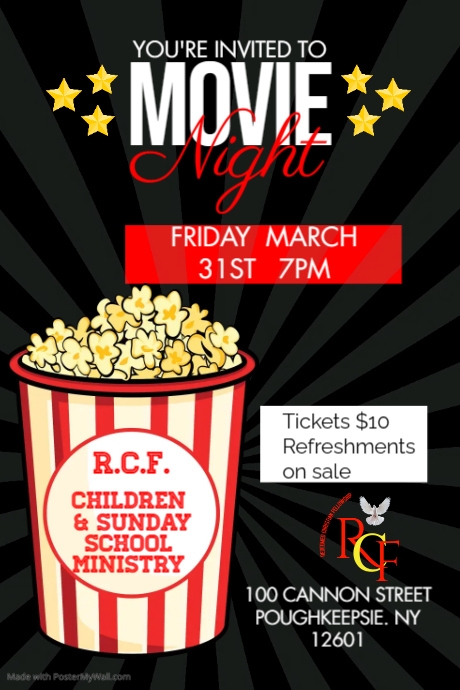 Movie Night Pinterest Graphic Template | PosterMyWall