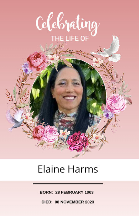 Floral Funeral Announcement Card | PosterMyWall