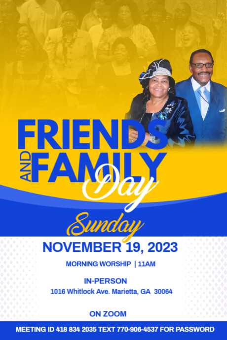 Family and friends day flyer | PosterMyWall