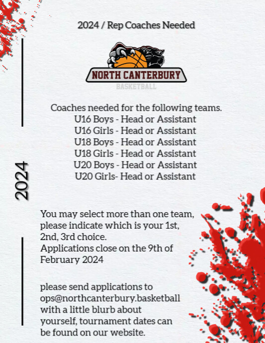 Basketball Roster | PosterMyWall