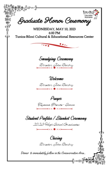 Graduate Honor Ceremony Program | PosterMyWall