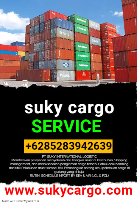 Cargo and shipping service agency | PosterMyWall