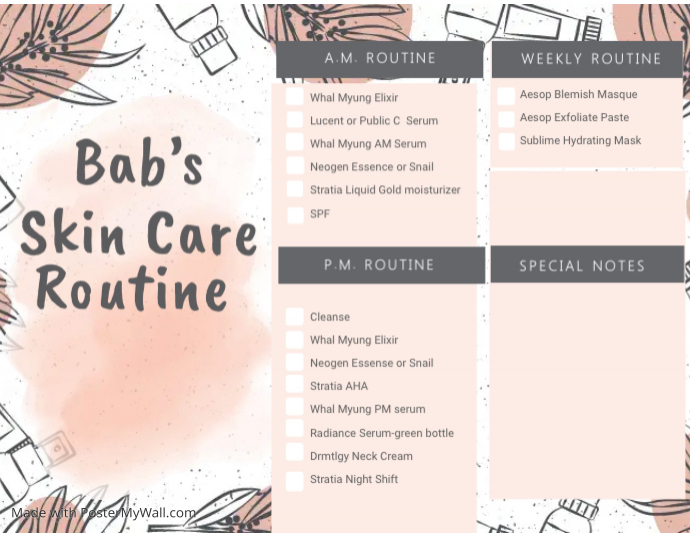 Copy of Babs routine | PosterMyWall