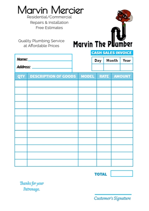 Sales receipt/invoice template | PosterMyWall