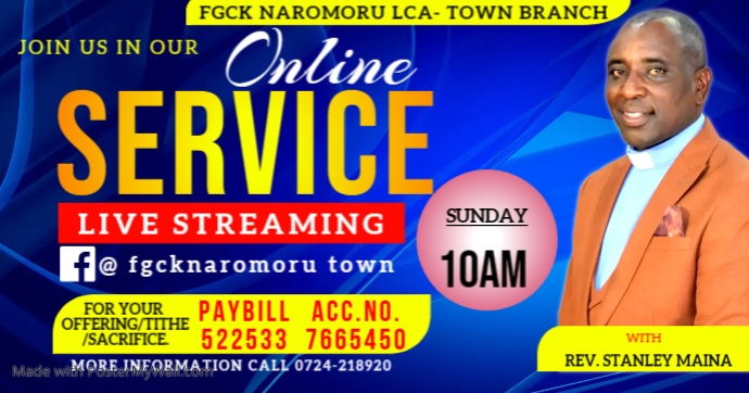 Rev Maina Streaming | PosterMyWall
