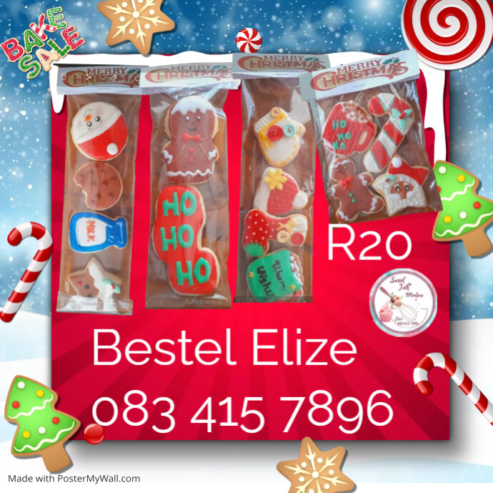 Red Bake Sale Instagram Post | PosterMyWall