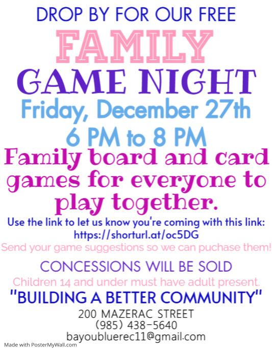 Family Game Night Flyer (2) | PosterMyWall
