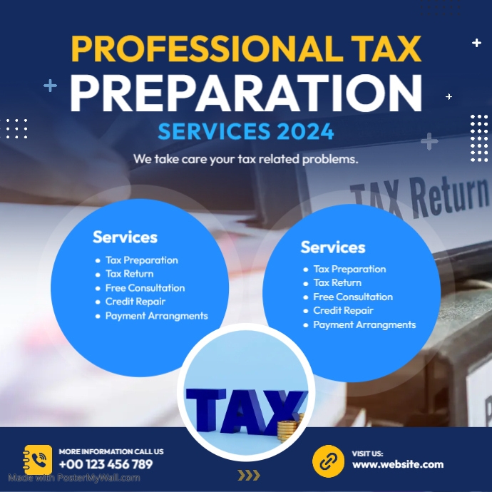 Income tax Services, Tax Preparation | PosterMyWall