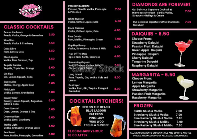 Drinks Menu (1) | PosterMyWall