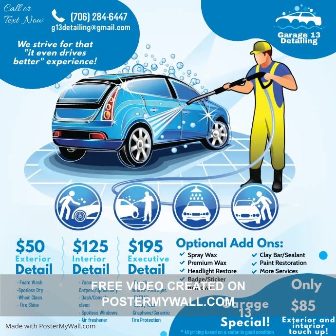 G13 Detailing Ad | PosterMyWall