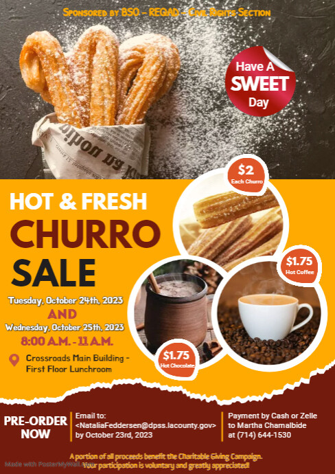 Copy of Churro Sale Flyer | PosterMyWall